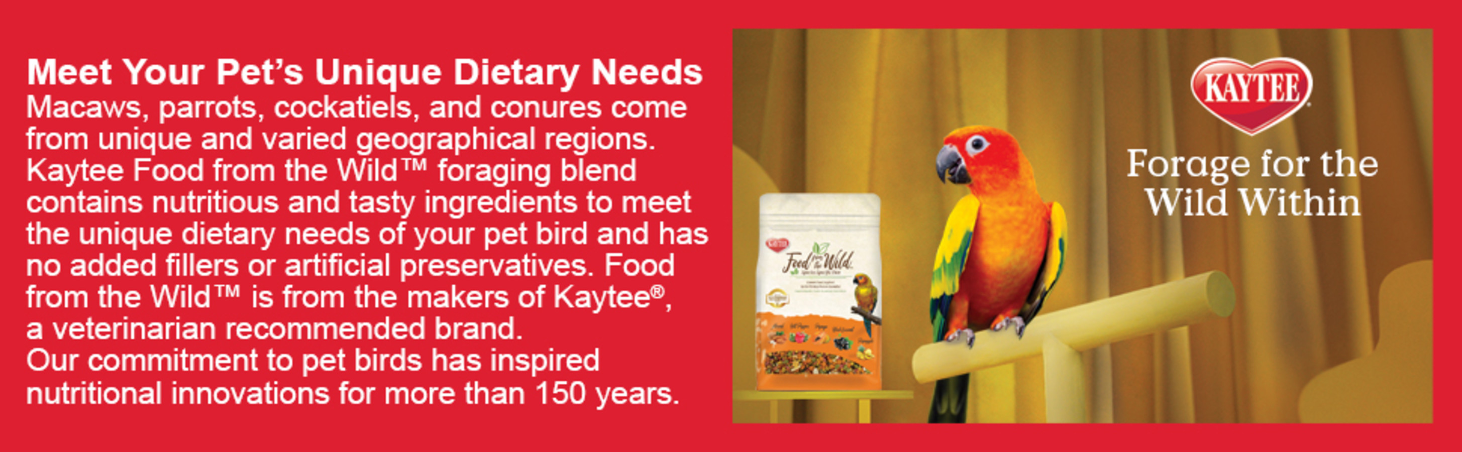 Kaytee Food From the Wild for Macaw, 2.5 lbs. | Petco
