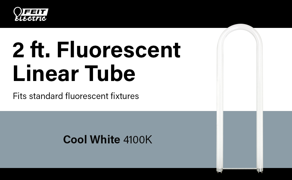 Feit Electric 32-Watt 2 ft. T8 G13 Linear U-Bend Fluorescent Tube Light ...