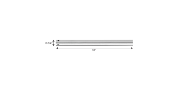 Progress Lighting AirPro Collection 18 in. Polished Chrome Extension ...