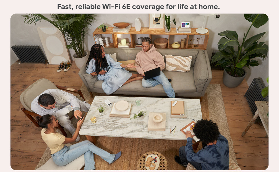 Google Nest Wifi Pro (Wi-Fi 6E) - 3 Pack - Snow GA03690-US - The Home Depot