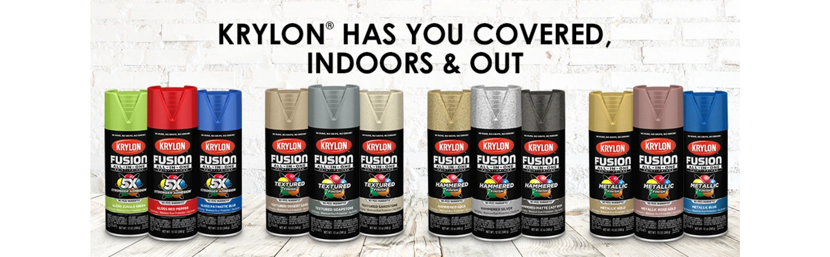 Krylon Fusion All-In-One Gloss Red Pepper Paint+Primer Spray Paint 12 ...